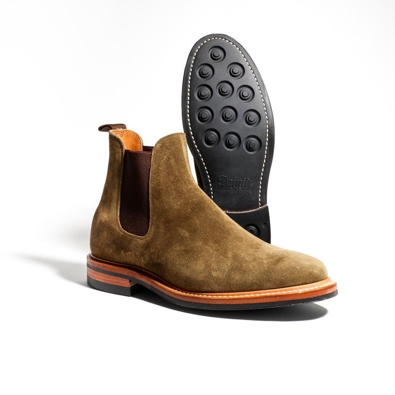 Viberg Chelsea Boot - CF Stead Bamboo Calf Suede | Garmentory