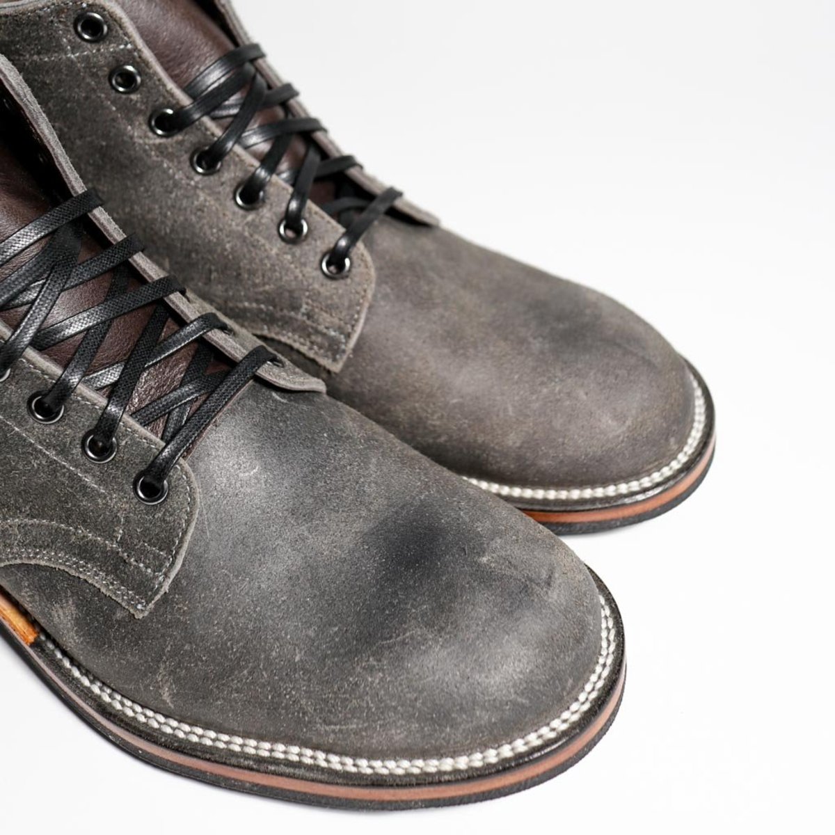 Viberg Service Boot CF Stead Boot - Anthracite Wax | Garmentory