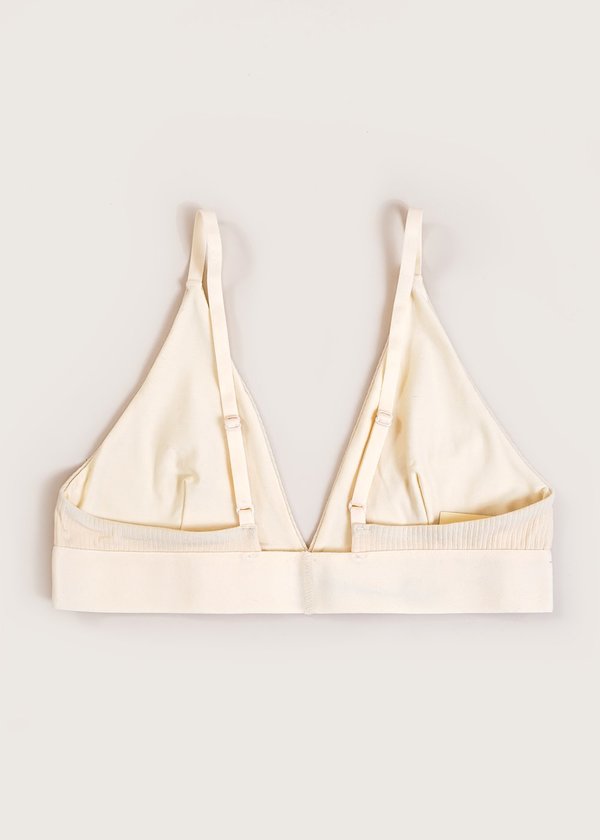Baserange Rib Triangle Bra - Off-White | Garmentory