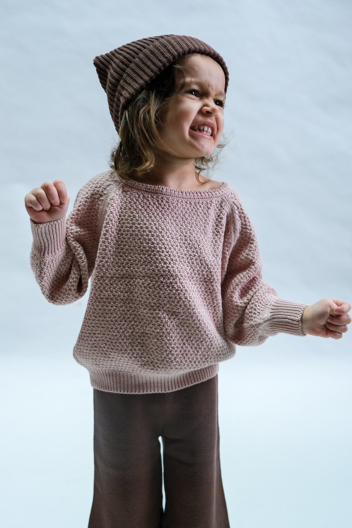 Kids Raised By Water Everyday Sweater - Rose Smoke | Garmentory