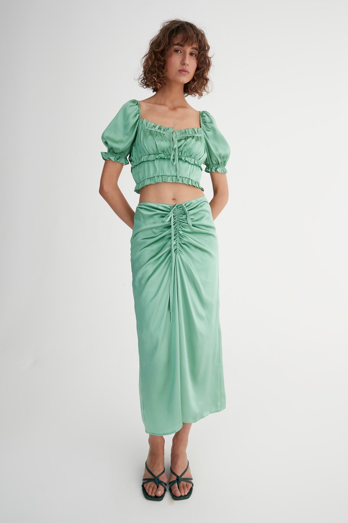 HANSEN AND GRETEL Freya Top - seafoam | Garmentory