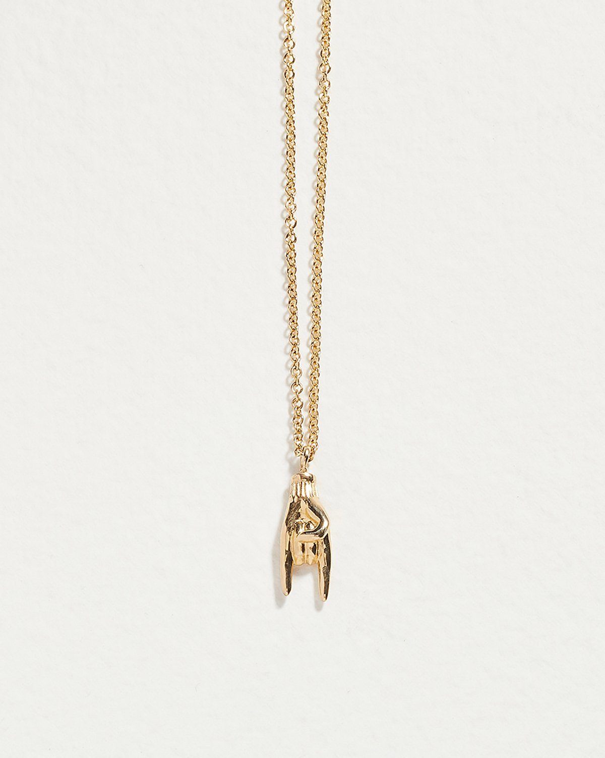 Demi-Fine Mano Cornuto Pendant necklace | Garmentory