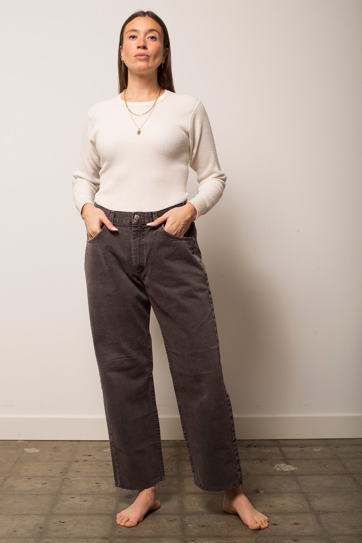 Vintage Lee High-Rise Riveted Jeans | Garmentory