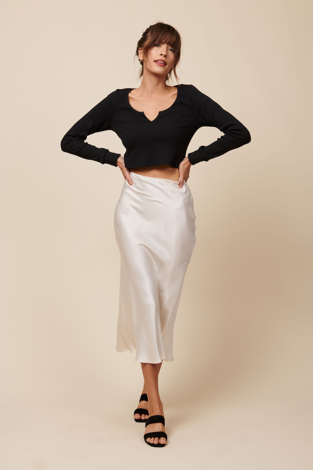 Whimsy + Row Emma Crop - Black | Garmentory