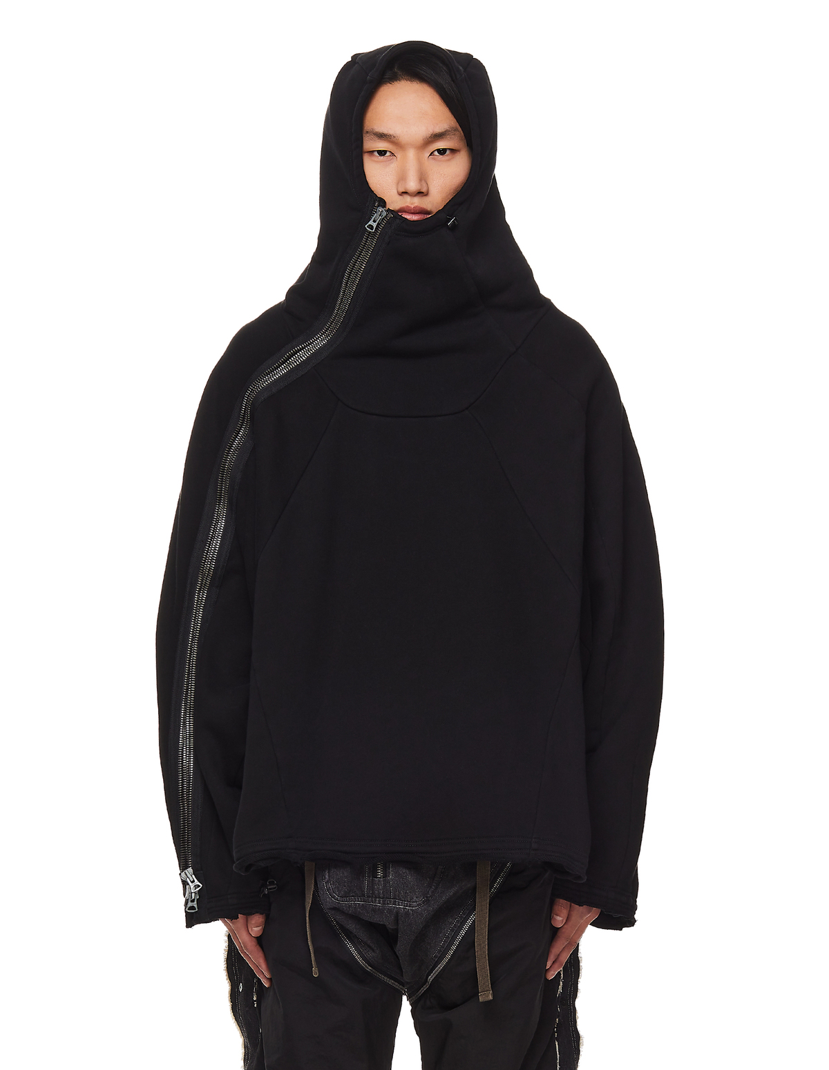 Hamcus Asymmetric Hoodie With Zipper | Garmentory