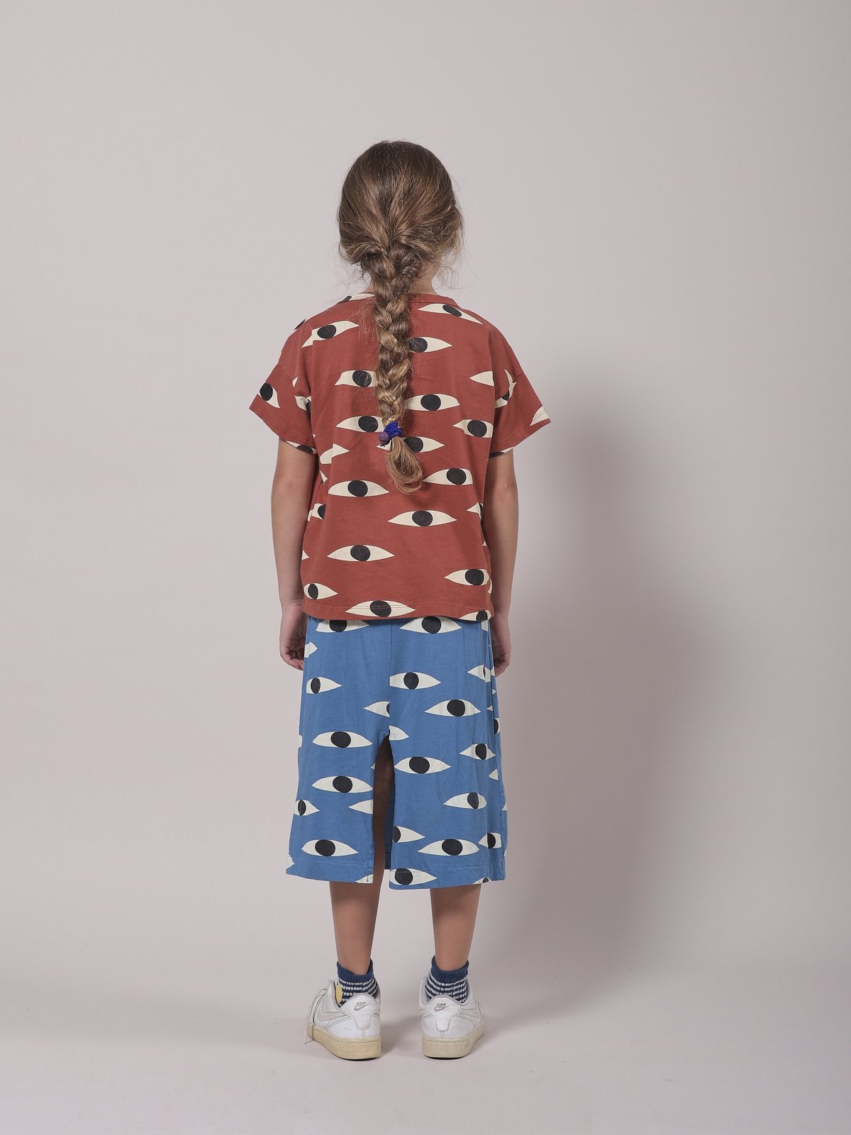 Kids Bobo Choses Eyes T-Shirt - Coconut Shell | Garmentory