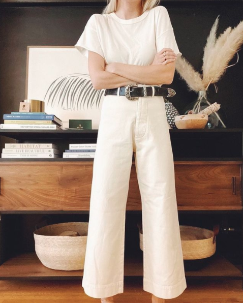 The Great. Seafair Jean - Stone | Garmentory