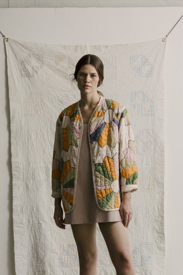 Carleen Quilt Liner Jacket - Green Overdye | Garmentory