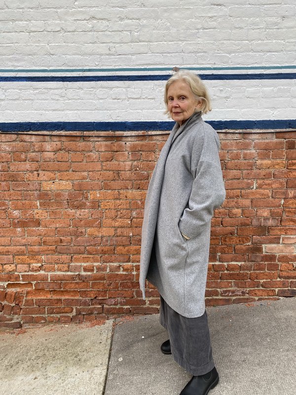 Rachel Craven Riverside Coat - Heather Grey Wool | Garmentory