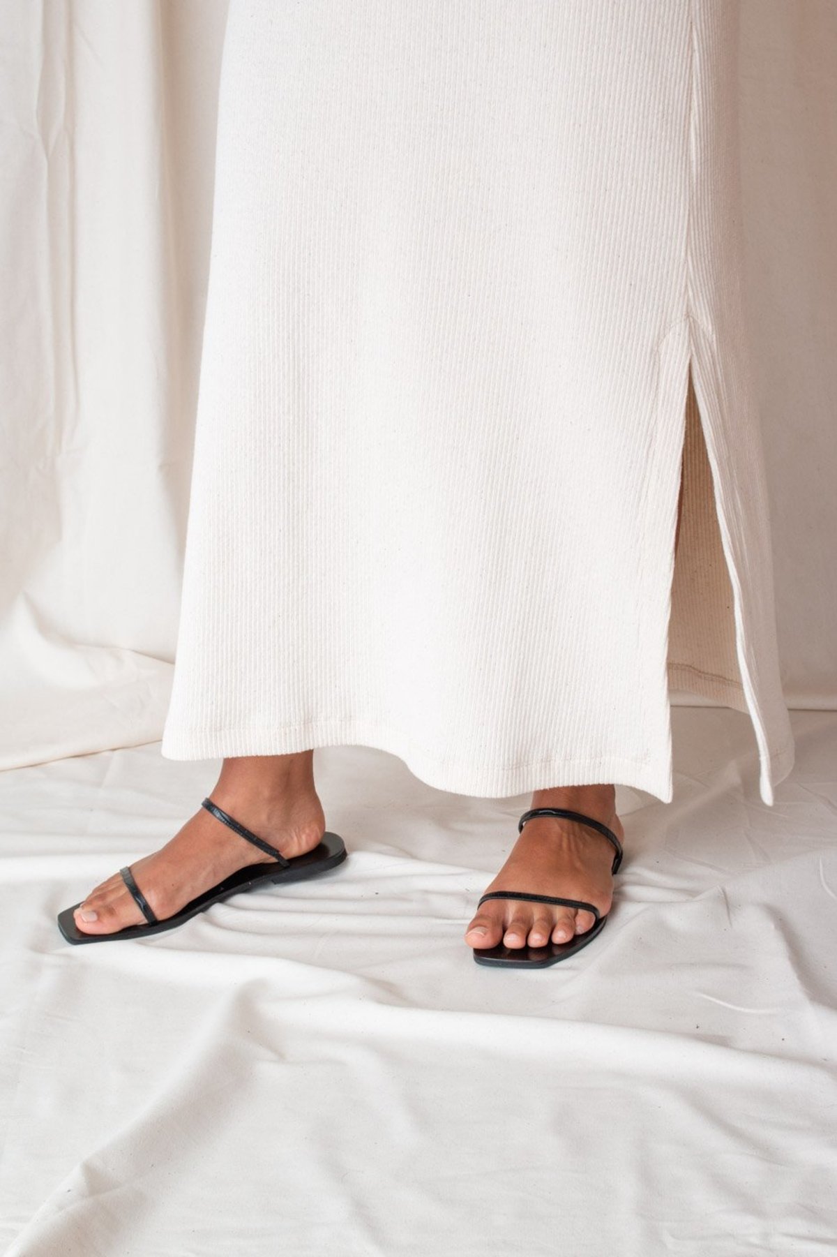 Nelson Made Audrey Slide - Black Croc | Garmentory