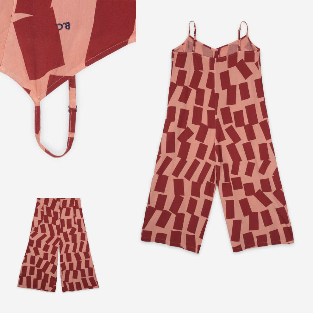 Bobo Choses Shadows Printed Jumpsuit - Pink | Garmentory