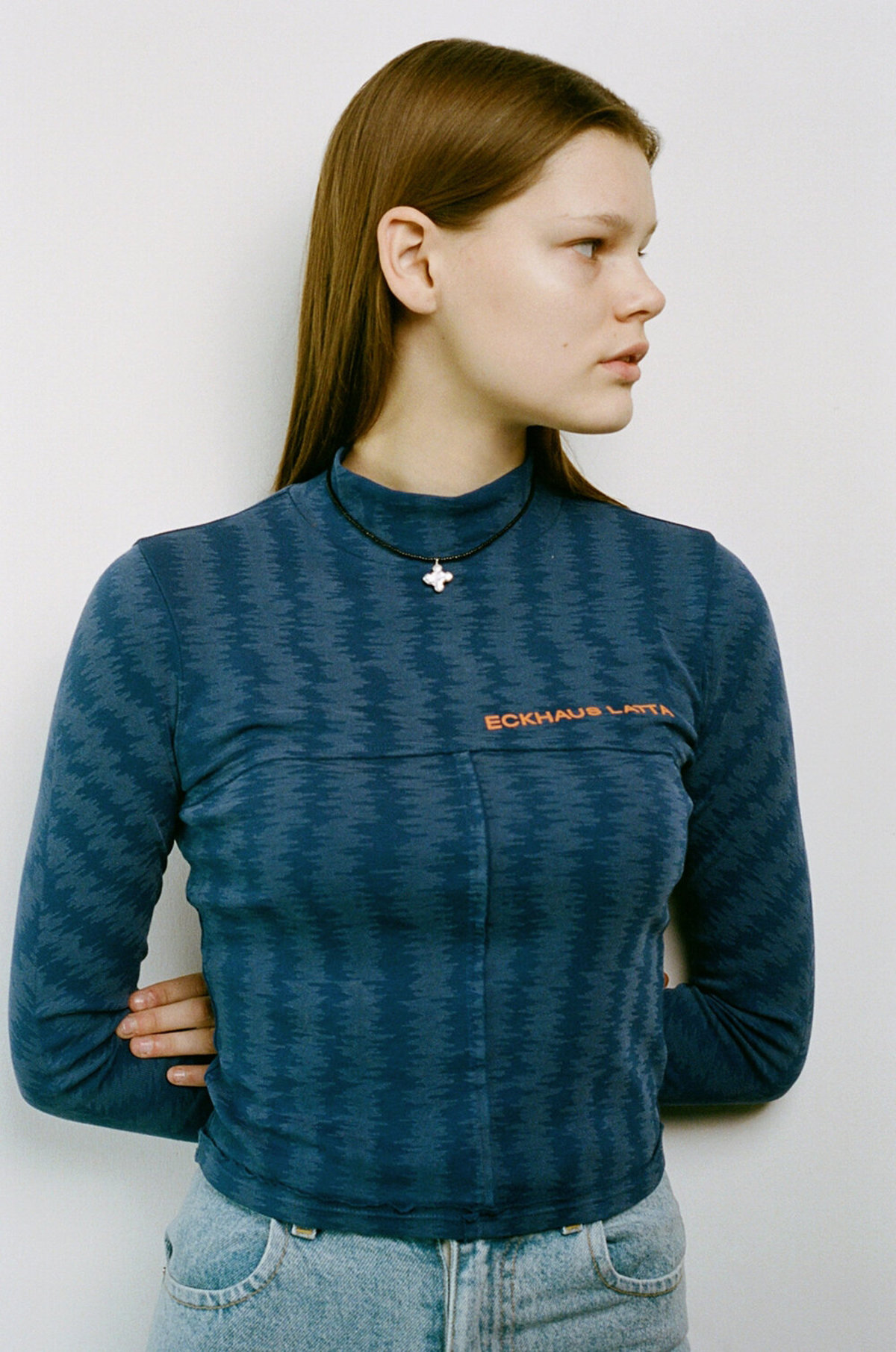 ECKHAUS LATTA Lapped Baby Turtleneck - Static | Garmentory