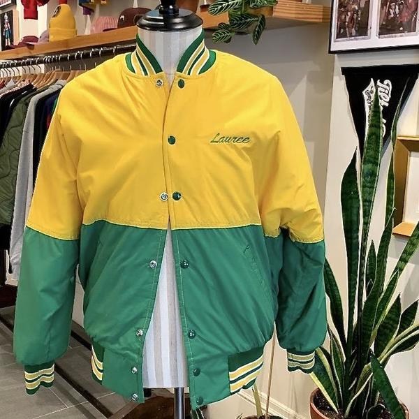 Vintage 80's 2-Tone Colorblock Oregon High School Varsity Jacket ...