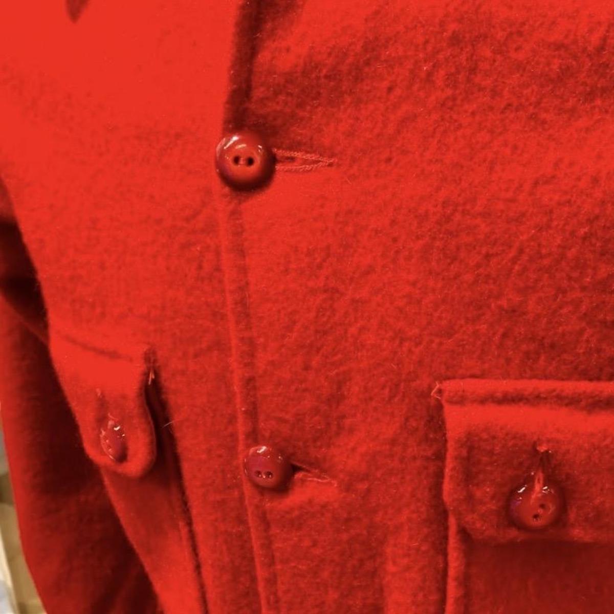 Vintage BSA Red Wool Jacket + Overshirt - Red | Garmentory