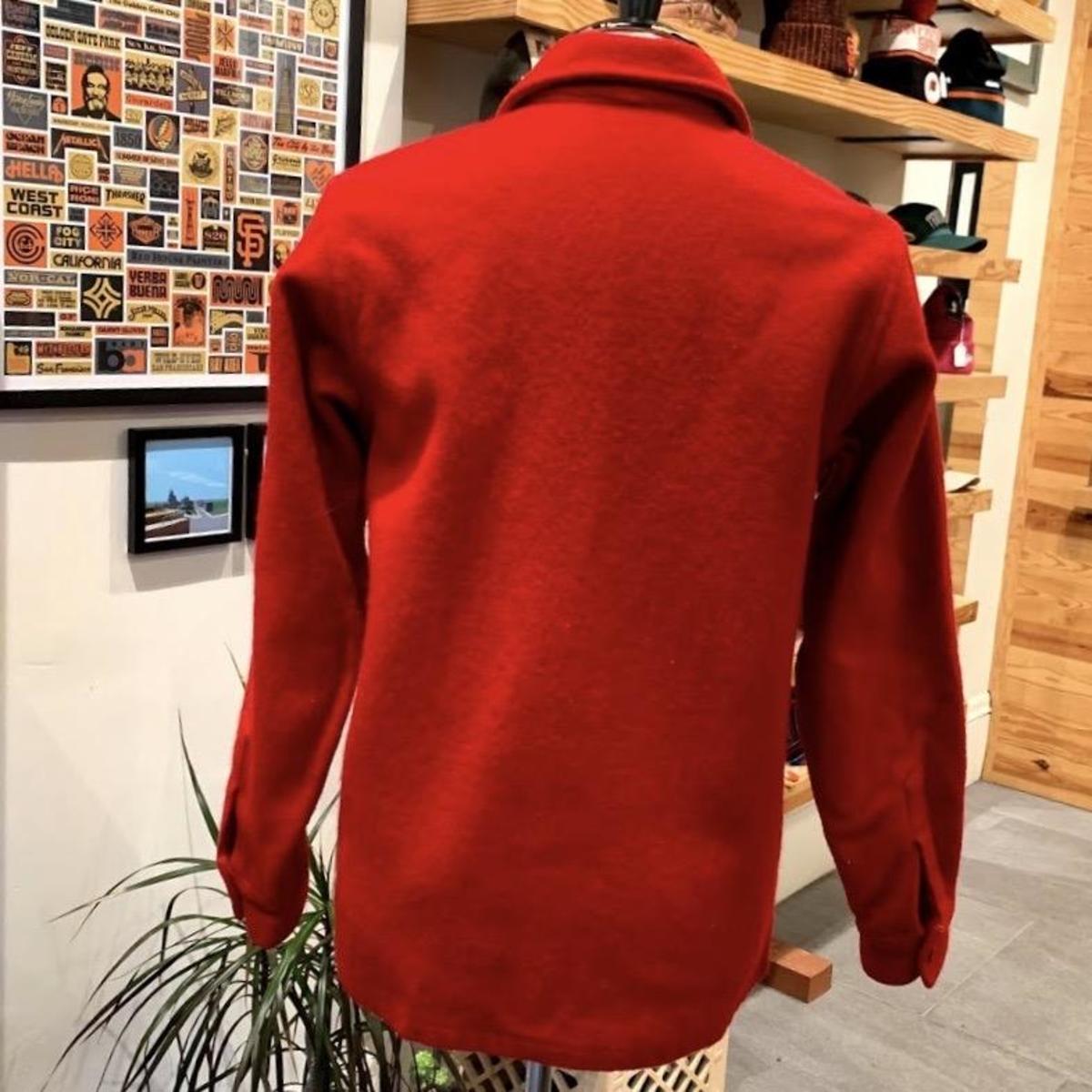 Vintage BSA Red Wool Jacket + Overshirt - Red | Garmentory