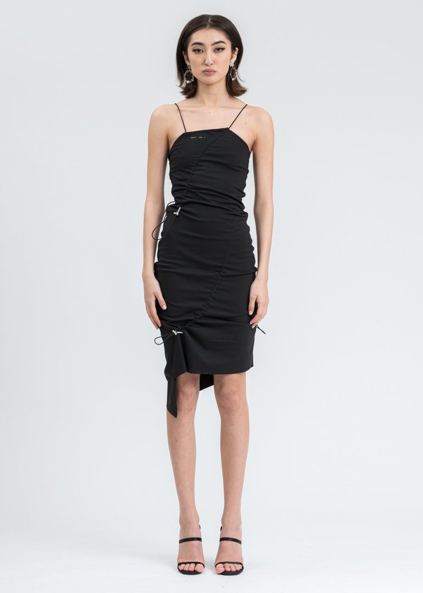 Heliot Emil Drawstring Dress - Black | Garmentory