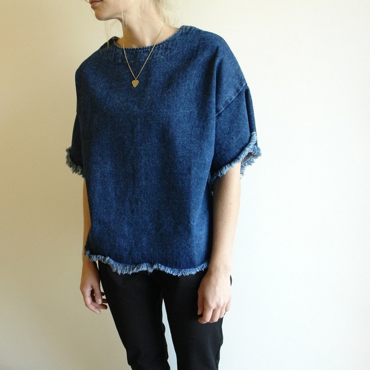 Carleen Denim Tee Shirt | Garmentory