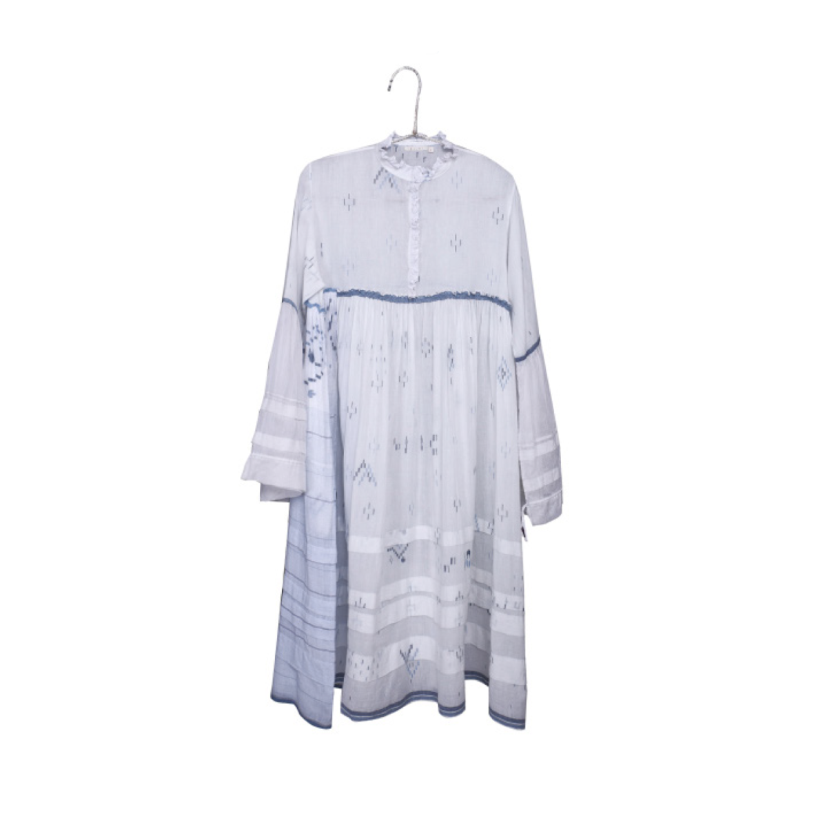 Injiri Long Sleeve Maxi Dress - Blue | Garmentory