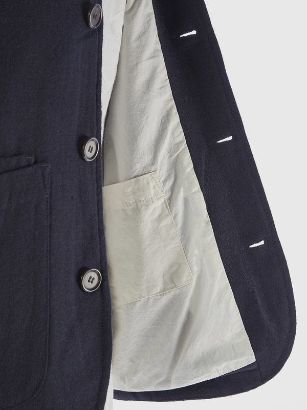 Universal Works Bakers Jacket - Navy Wool Marl | Garmentory