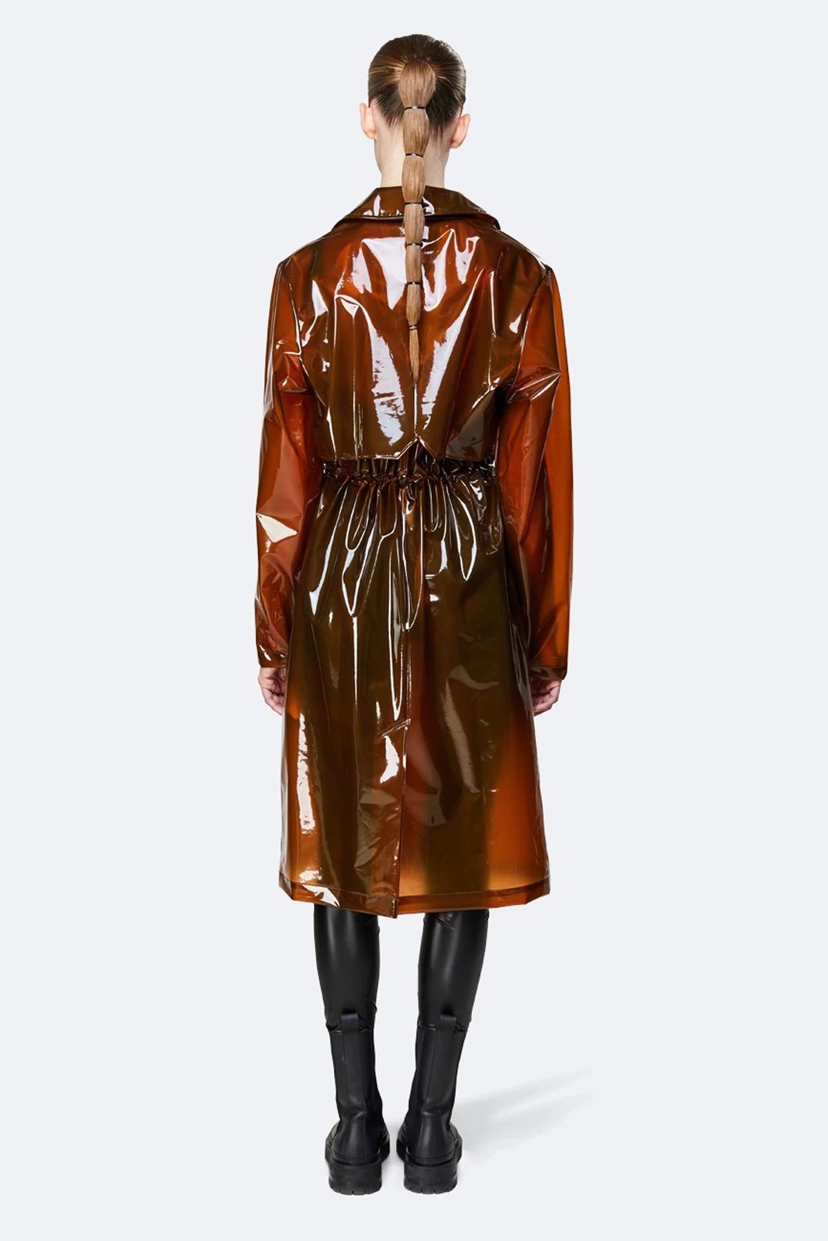 Rains Transparent String Overcoat - brown | Garmentory