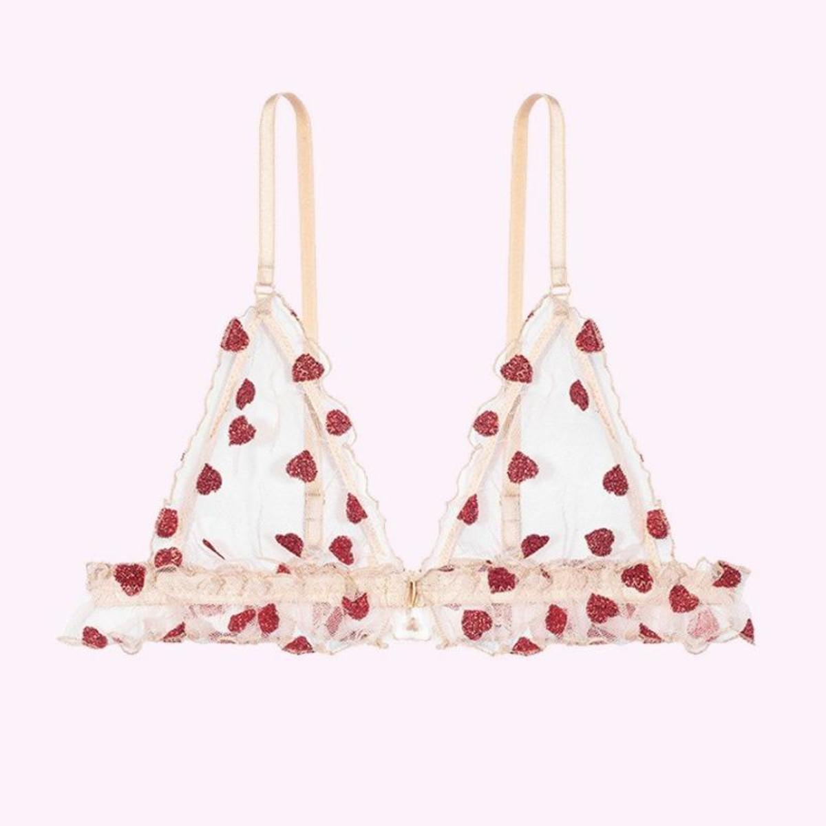 Le Petit Trou Babette Triangle Bralette - Hearts | Garmentory