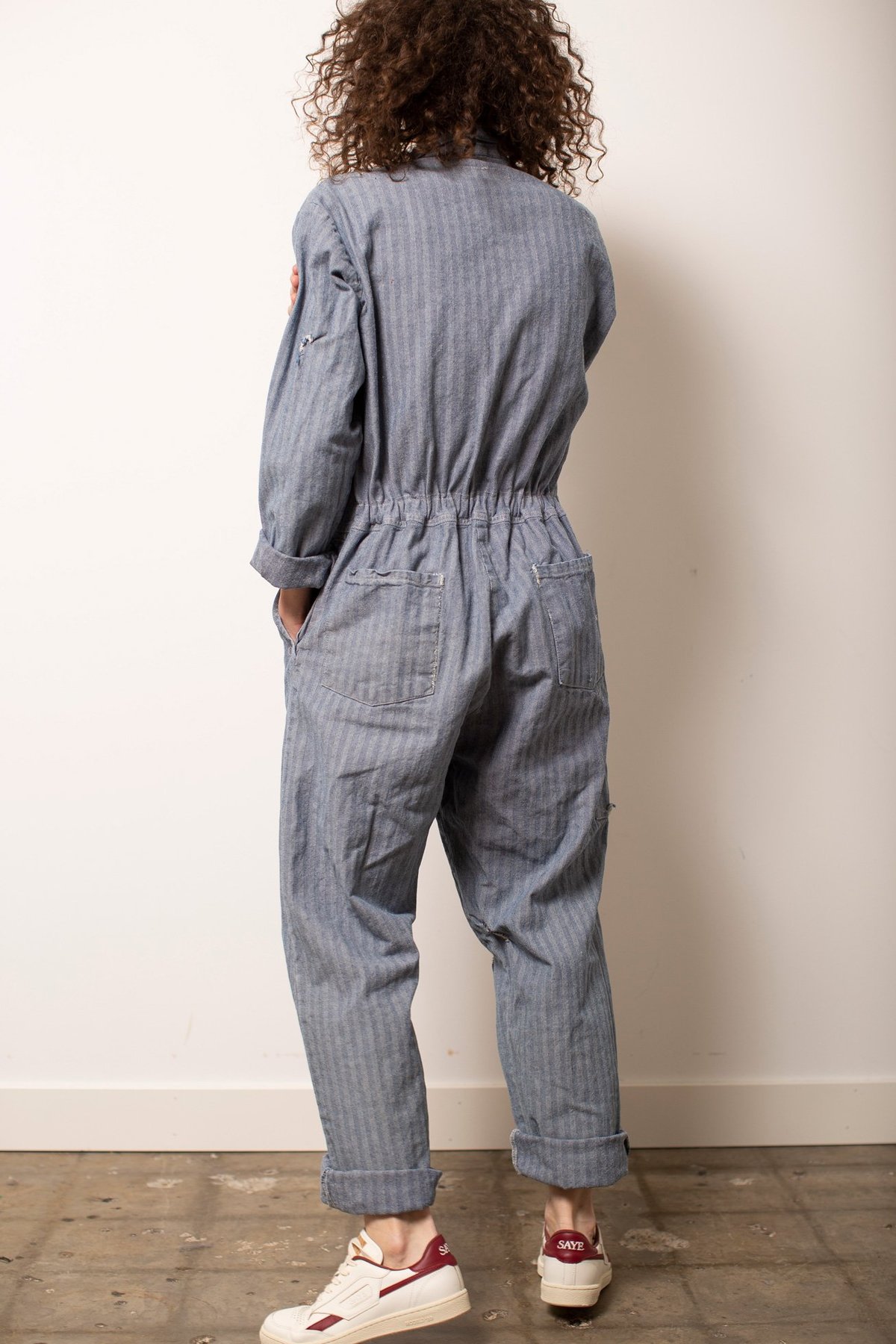 Vintage Herringbone Stripe Coveralls | Garmentory