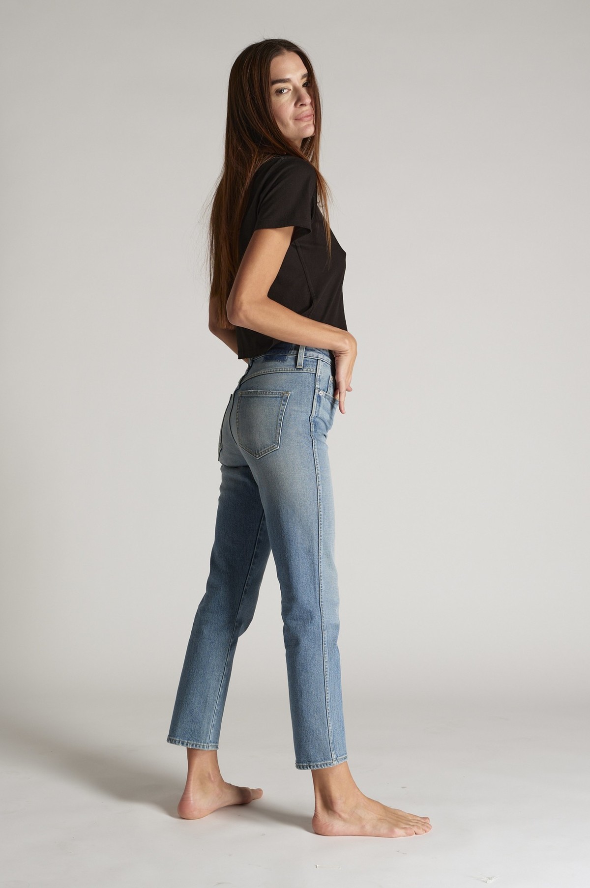 amo denim Chloe High-Rise Crop Jean - Forever Young | Garmentory