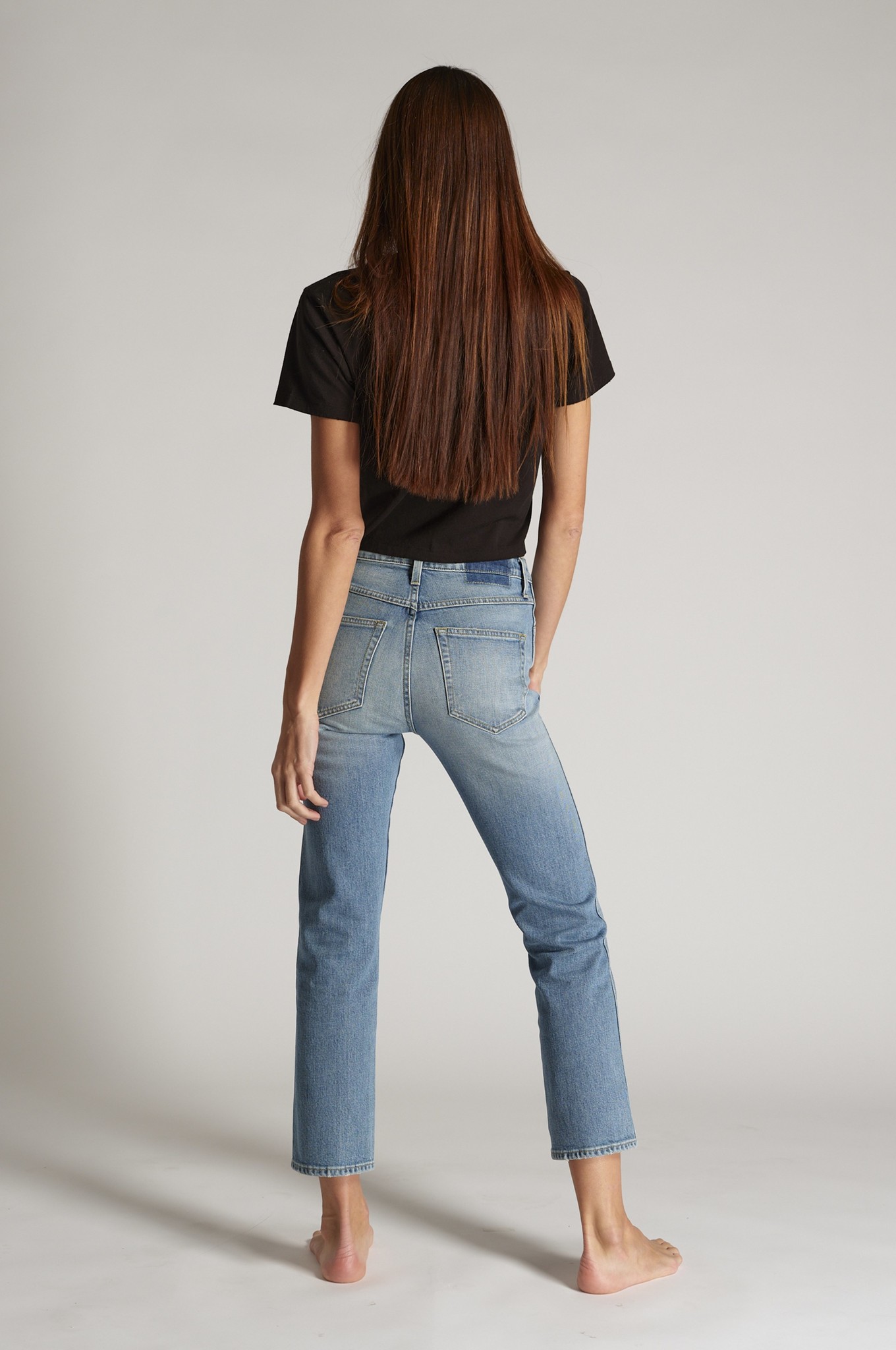 amo denim Chloe High-Rise Crop Jean - Forever Young | Garmentory