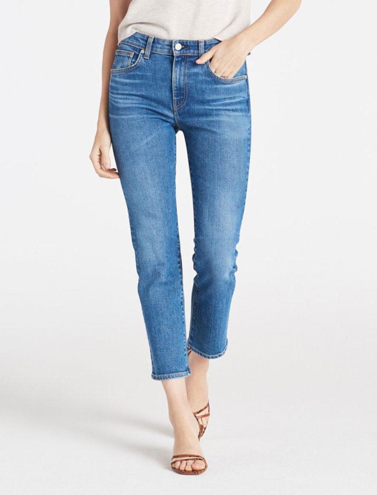 CQY Denim High Rise Straight Leg Jean - Friend in moment | Garmentory