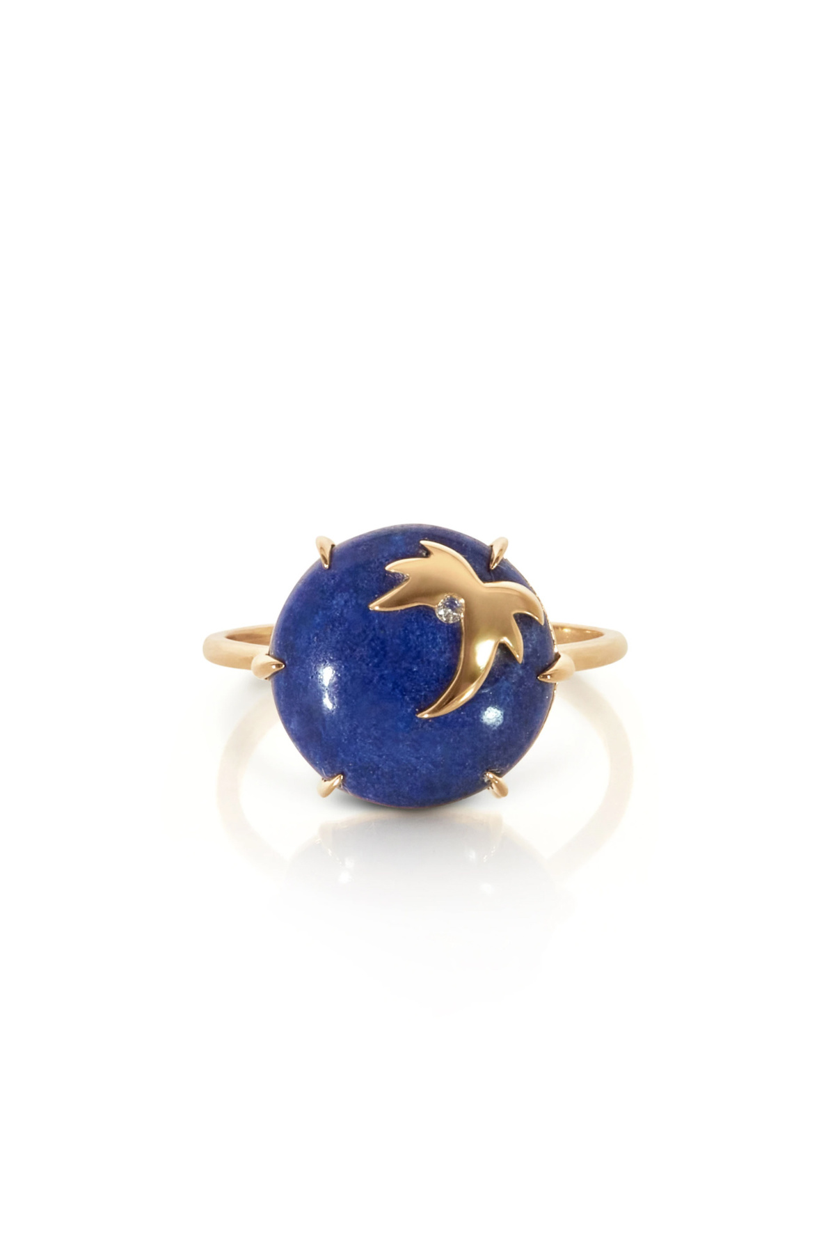 LAUSANNE Ray of Light Lapis Ring - 14k Gold | Garmentory