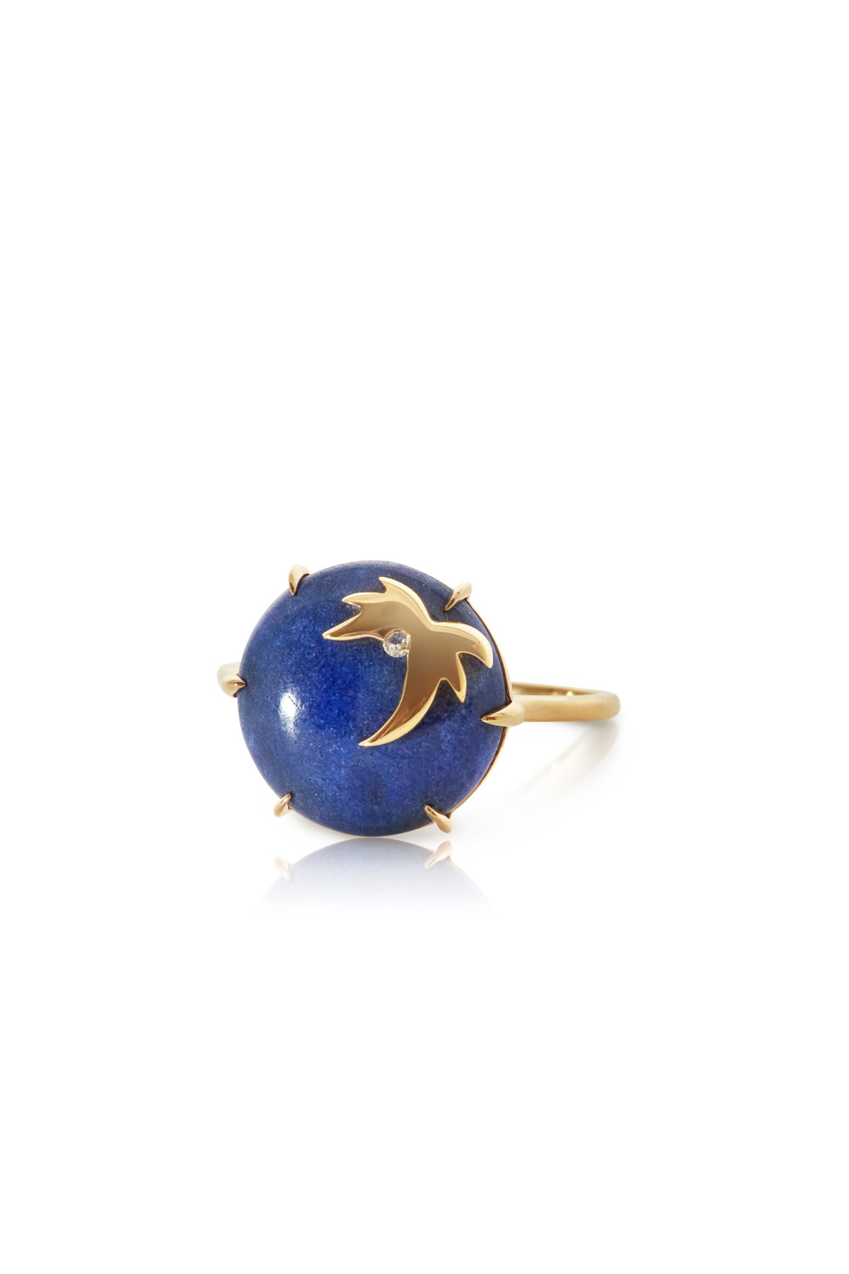 LAUSANNE Ray of Light Lapis Ring - 14k Gold | Garmentory