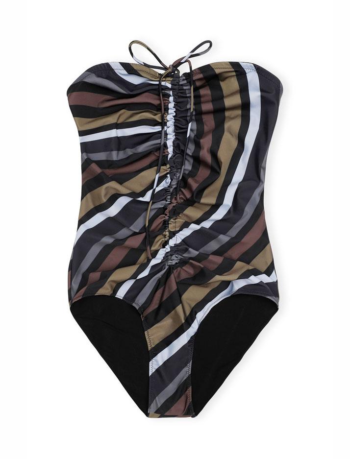 Ganni Recycled Print Swimsuit - Multicolor | Garmentory