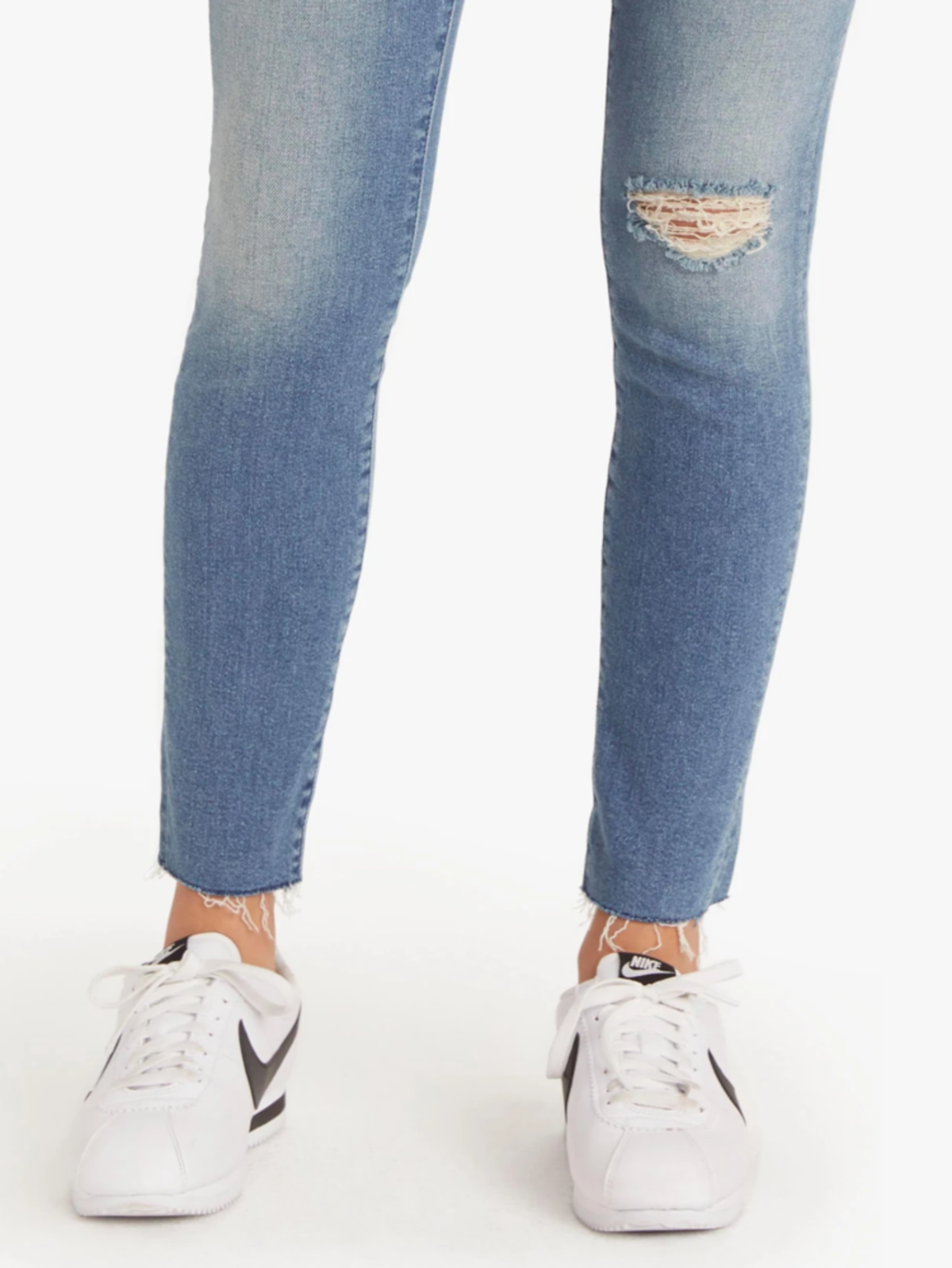 Mother Denim The Looker Ankle Fray Jeans - Love Gun | Garmentory