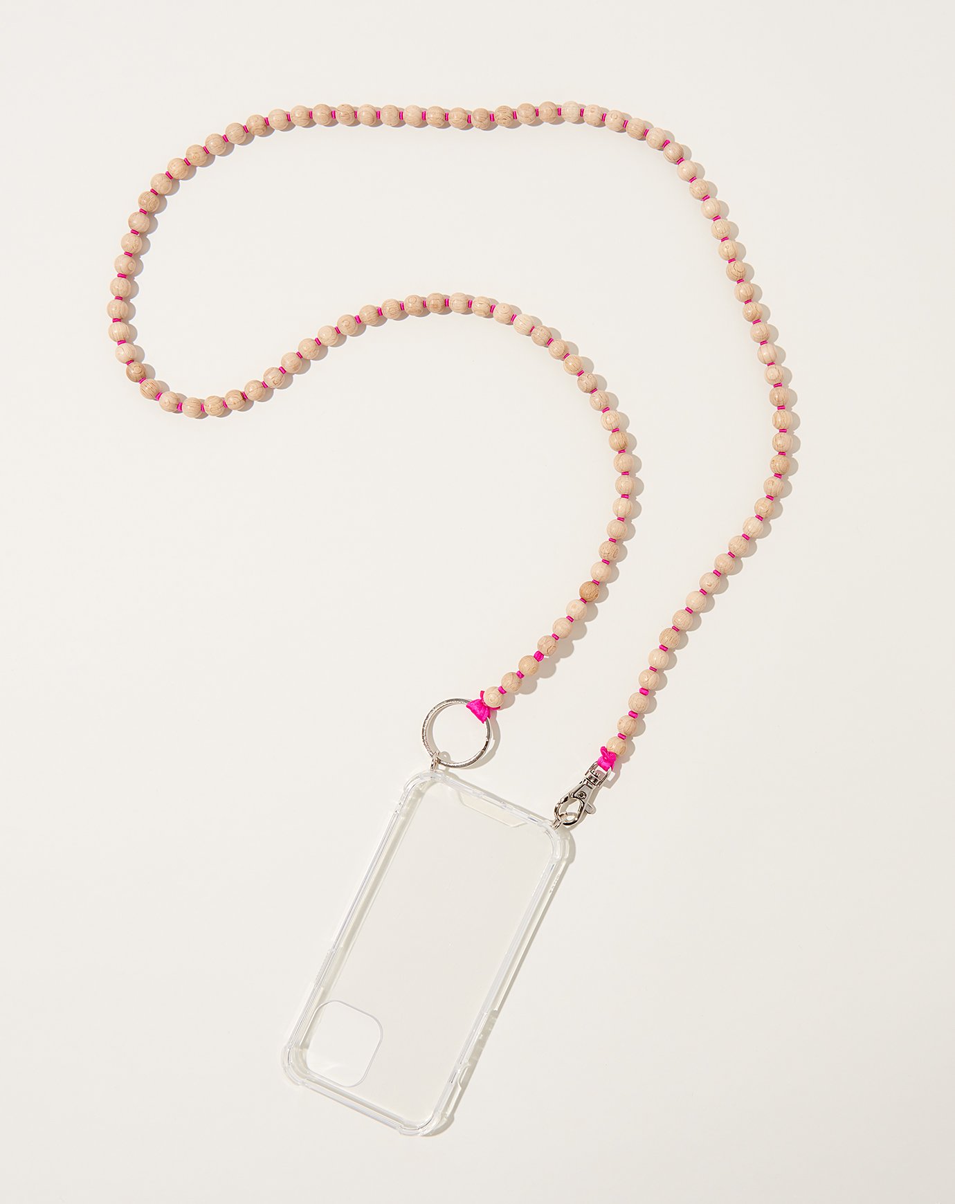 Ina Seifart Handykette iPhone Necklace - Natural/Pink | Garmentory