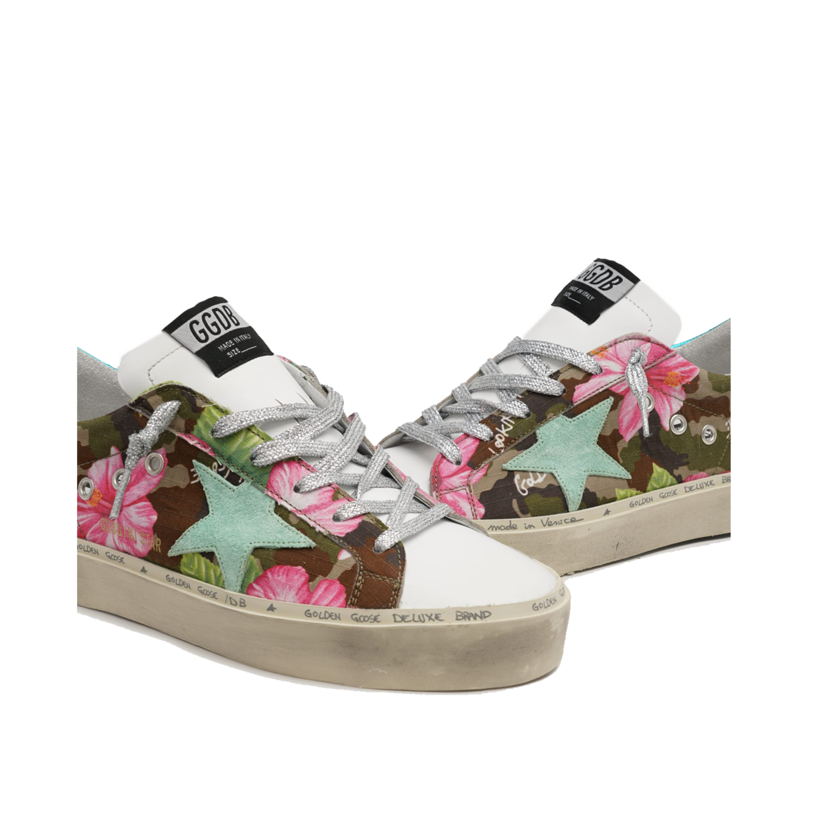 Golden Goose Hi Star Camouflage Hibiscus Women GWF00118-F001114-80842 ...