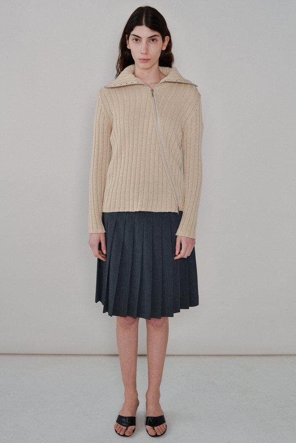 Vintage Asymmetrical Double Zip Sweater | Garmentory