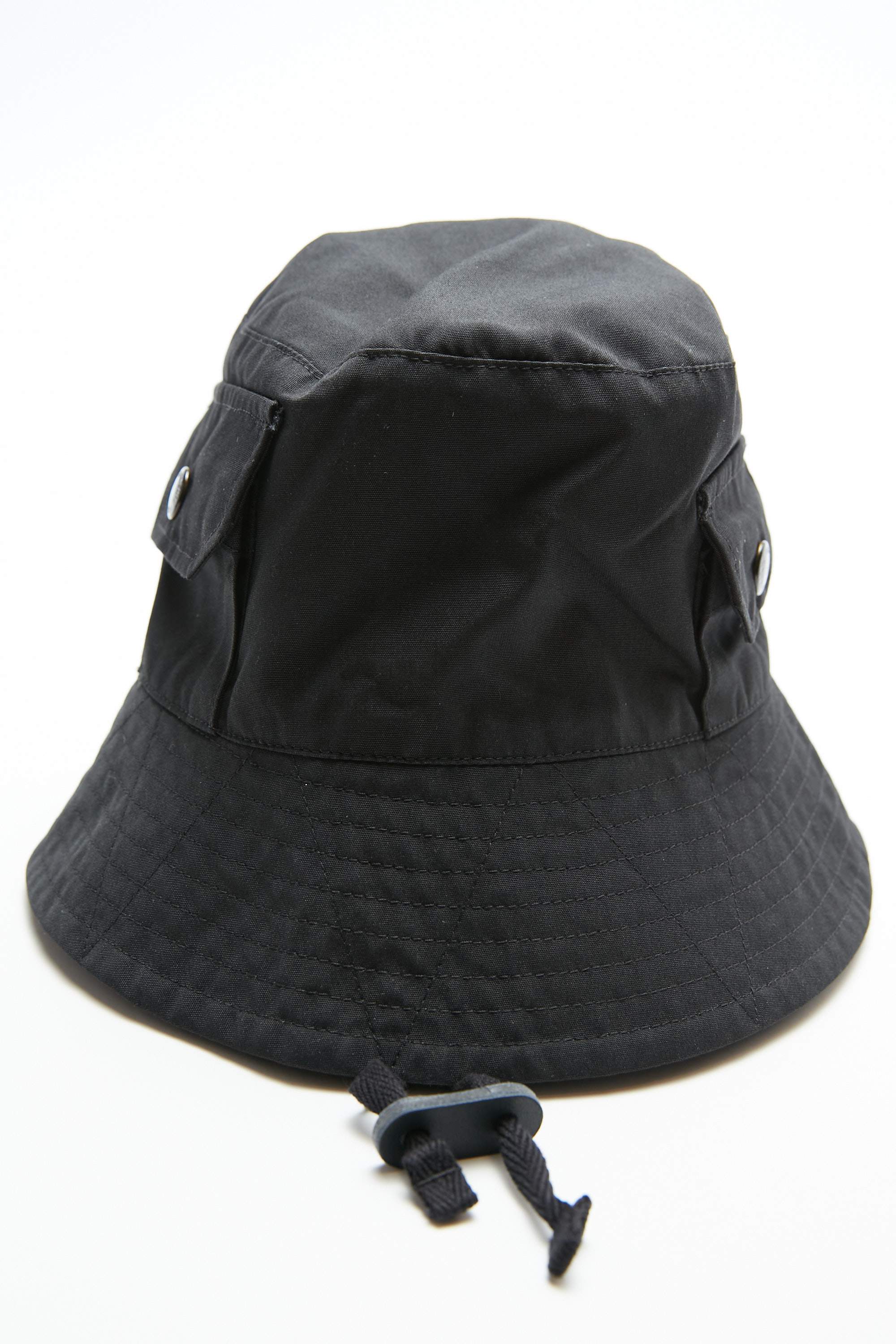 Engineered Garments PC Poplin Explorer Hat - Black | Garmentory