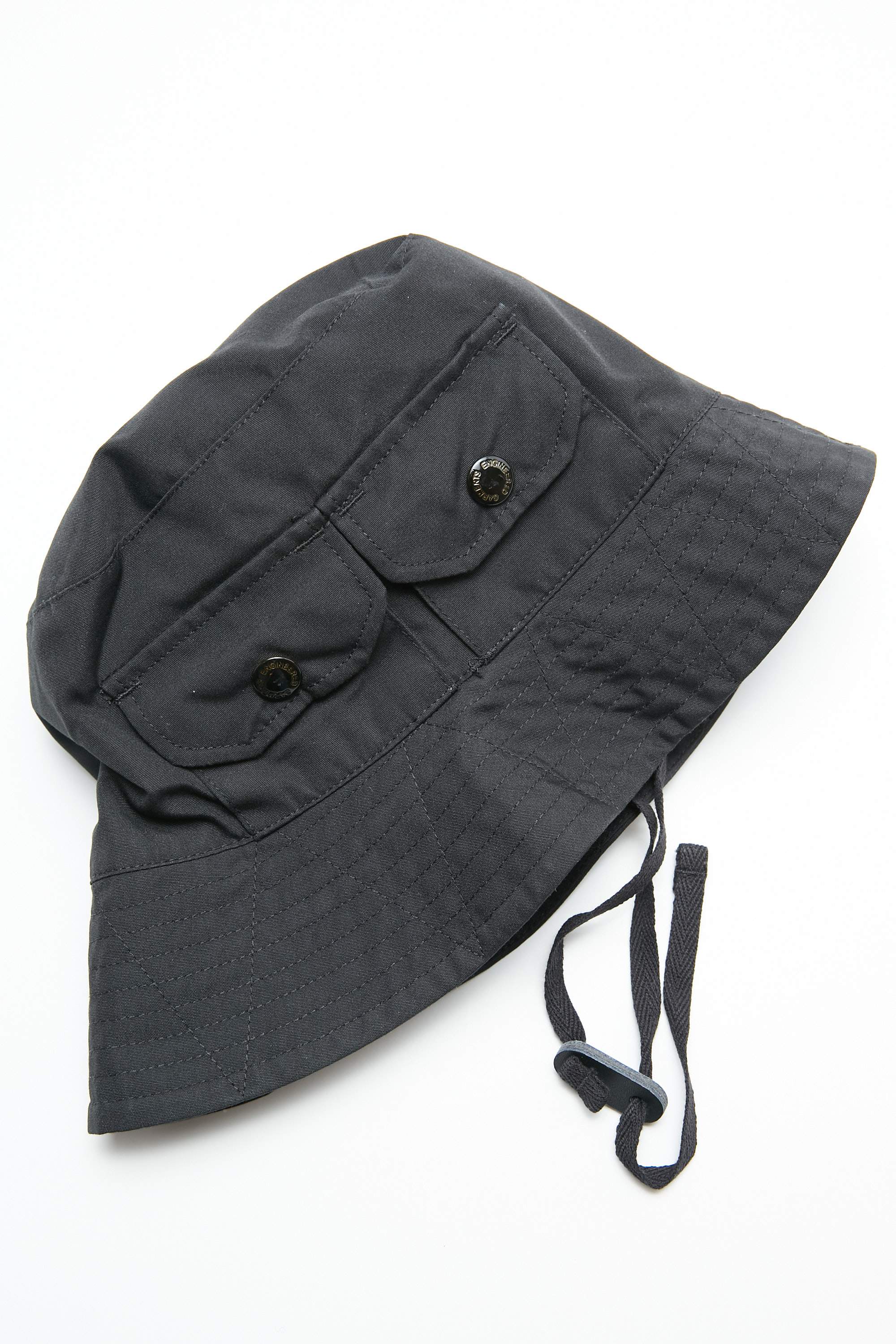 Engineered Garments PC Poplin Explorer Hat - Black | Garmentory