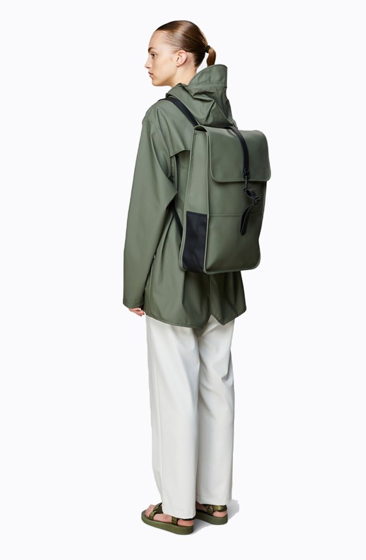 Rains Backpack - Olive | Garmentory
