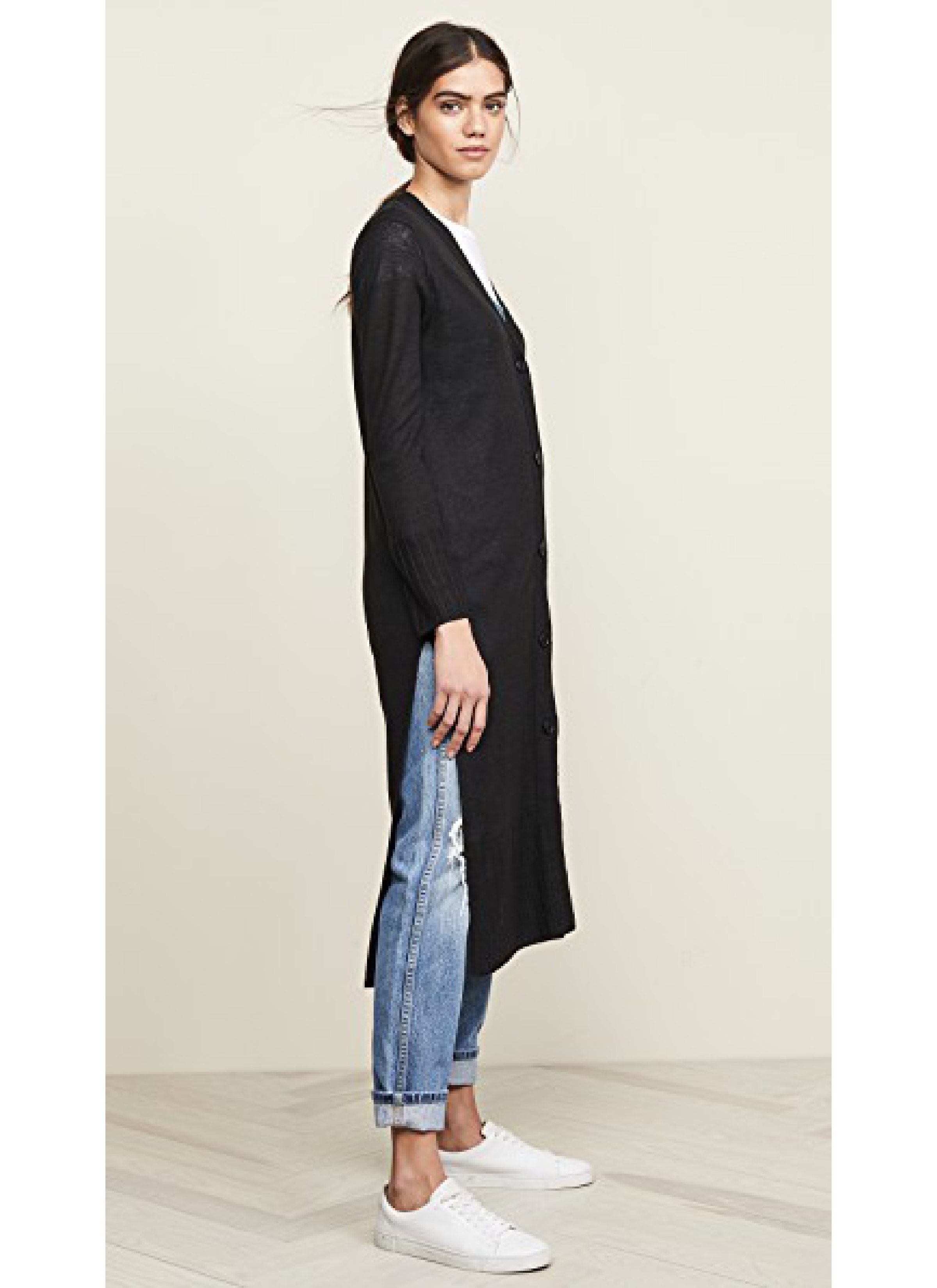 360 Cashmere Morgan Cardigan - Black | Garmentory