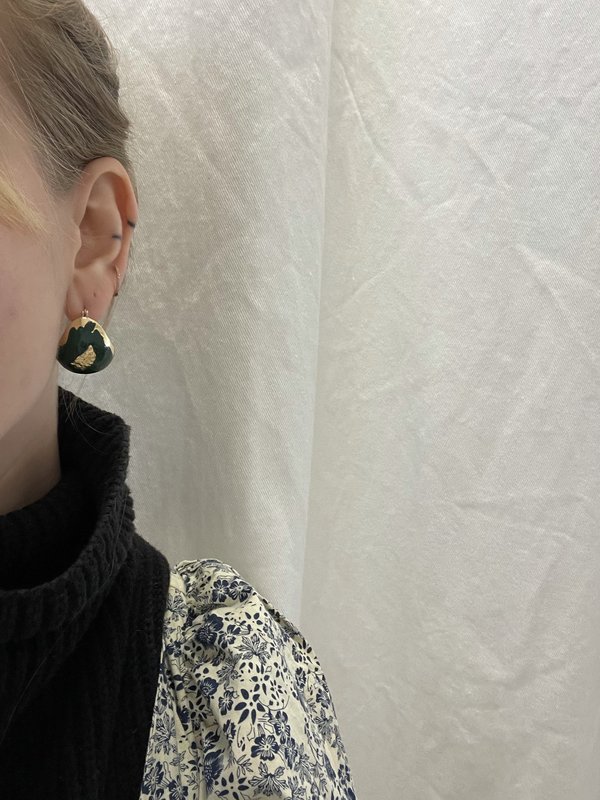 Rachel Comey Keel Earring - Gold/Green | Garmentory