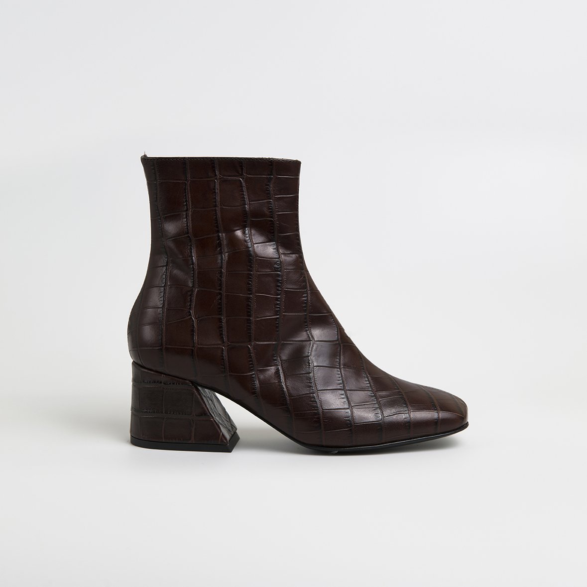 UF DORIC Leather Square Toe Boots - Brown | Garmentory