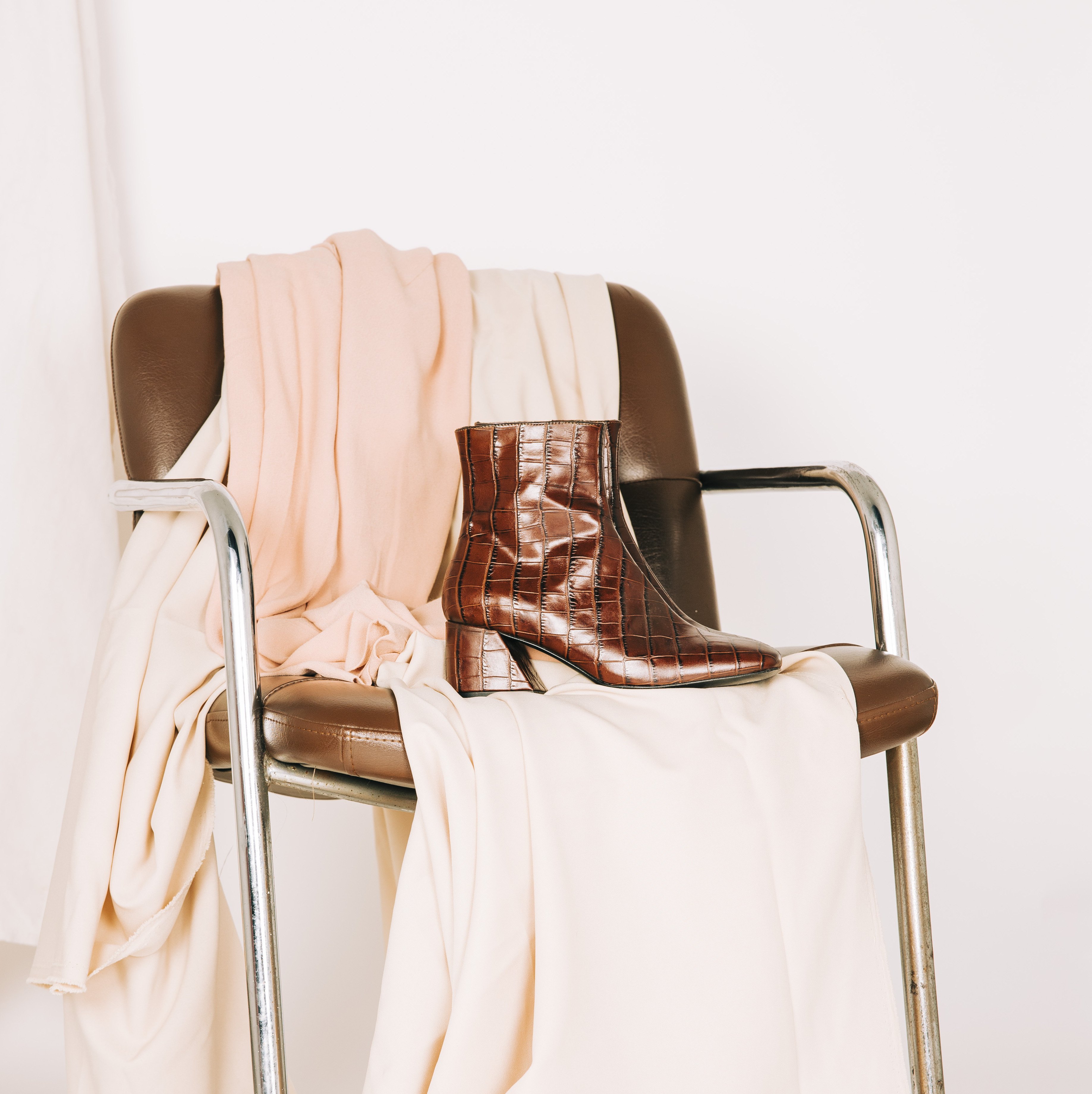 UF DORIC Leather Square Toe Boots - Brown | Garmentory