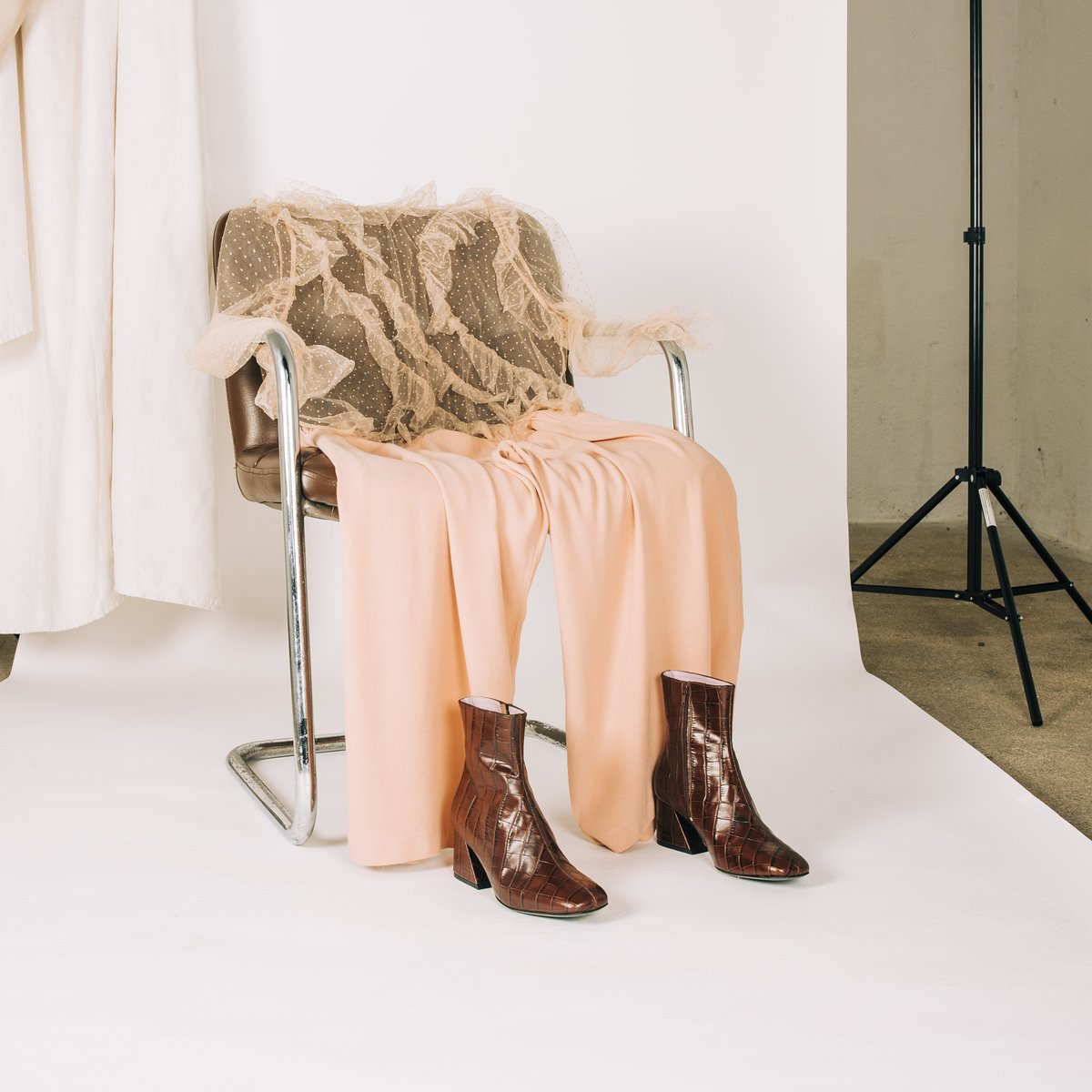 UF DORIC Leather Square Toe Boots - Brown | Garmentory