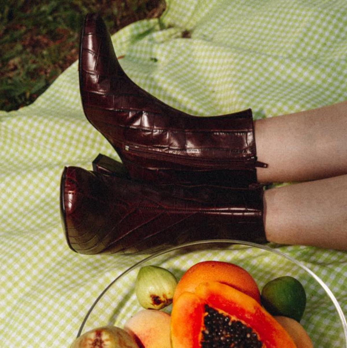 UF DORIC Leather Square Toe Boots - Brown | Garmentory