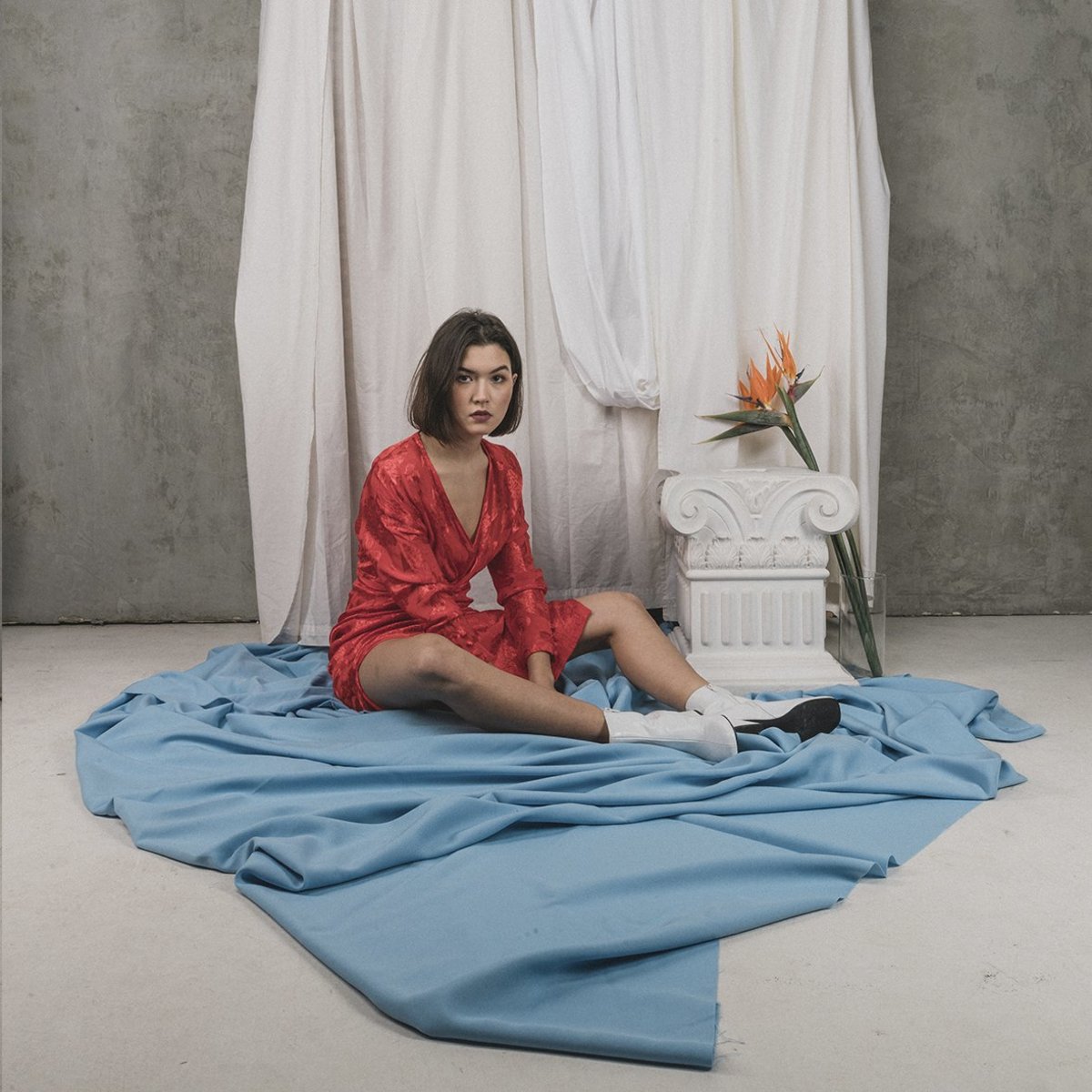 || SAMPLE SALE || DORIC - White Leather Square Toe Boots | Garmentory