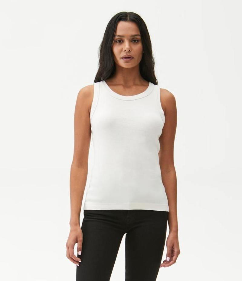 Cotton Tank Michael Stars Women's Paloma Wide Binding Tank - 100
