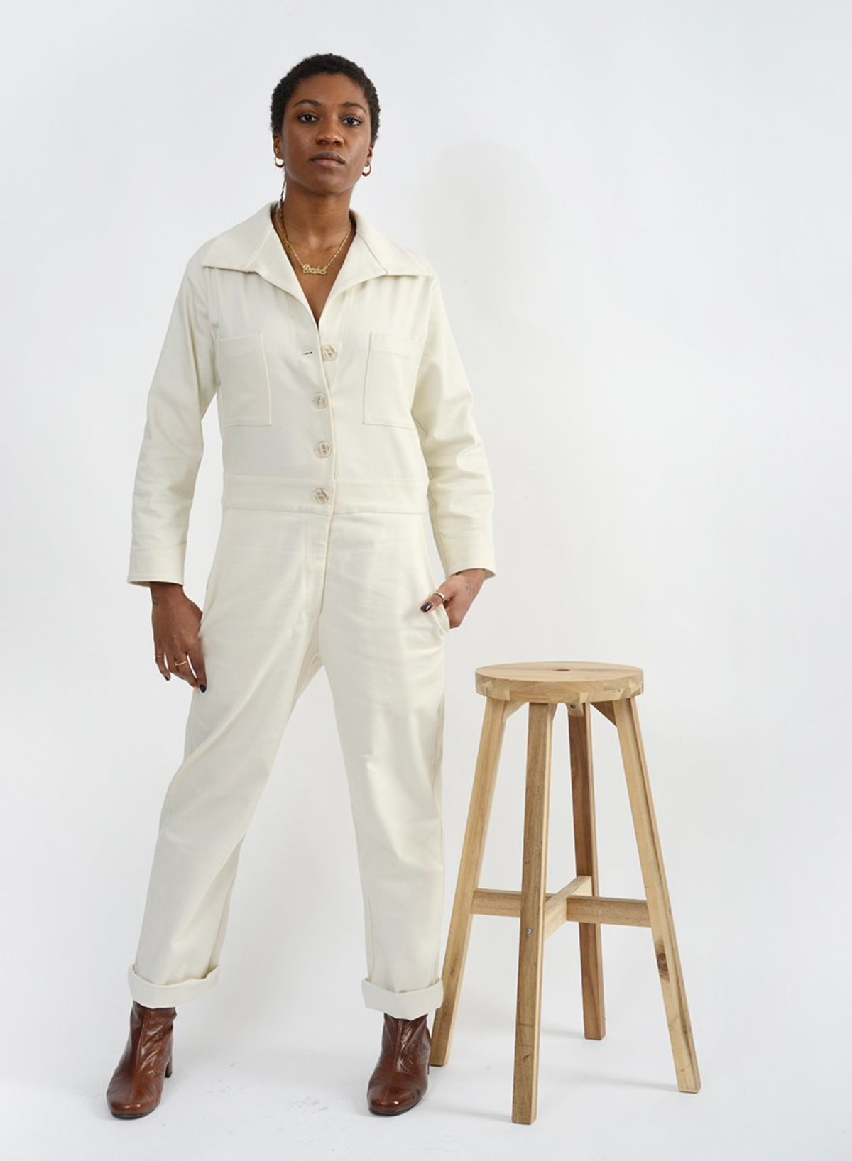 Meg Toucan Jumpsuit - Ivory | Garmentory