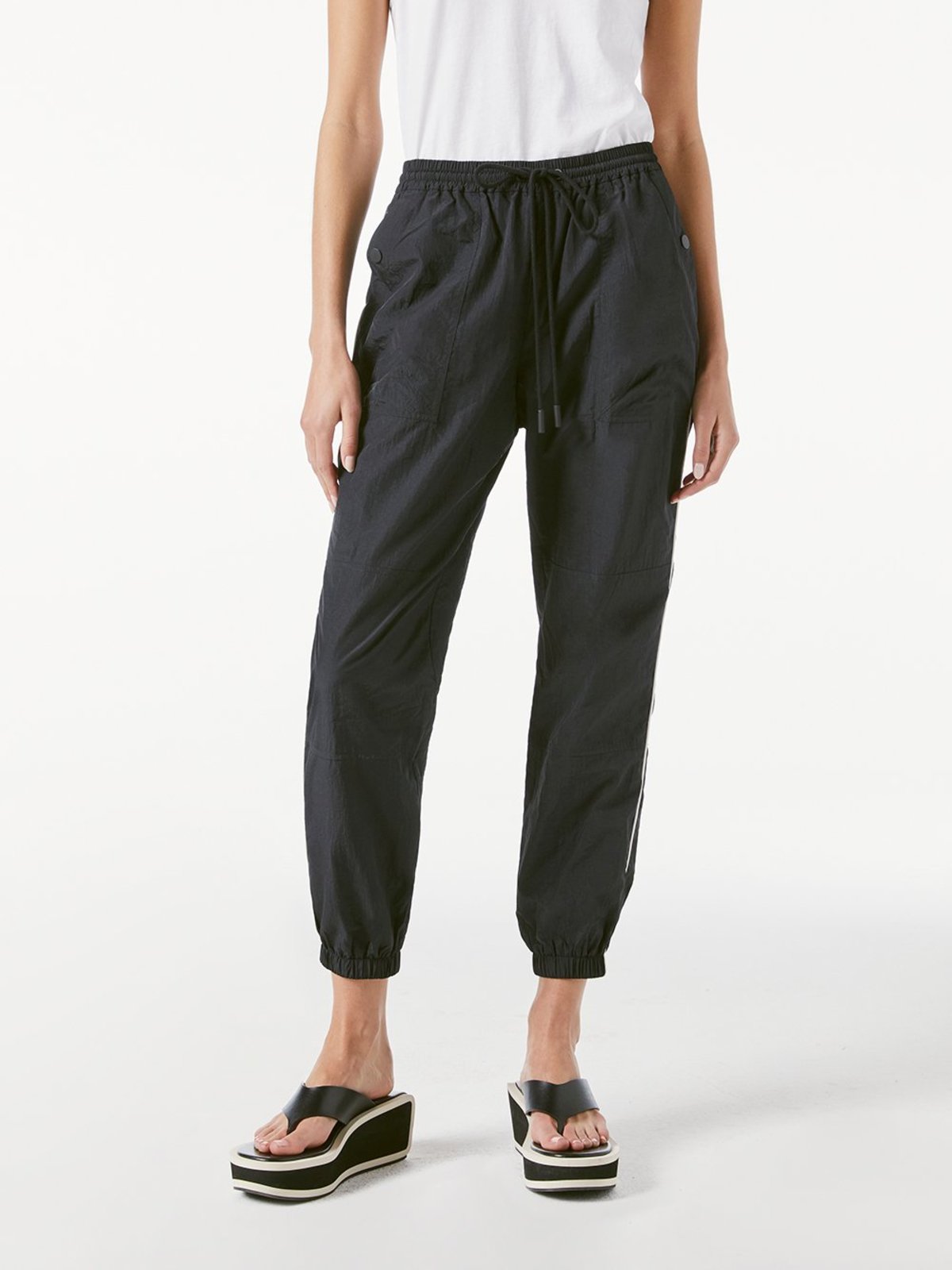 FRAME DENIM Sporty Track Pant - noir multi | Garmentory