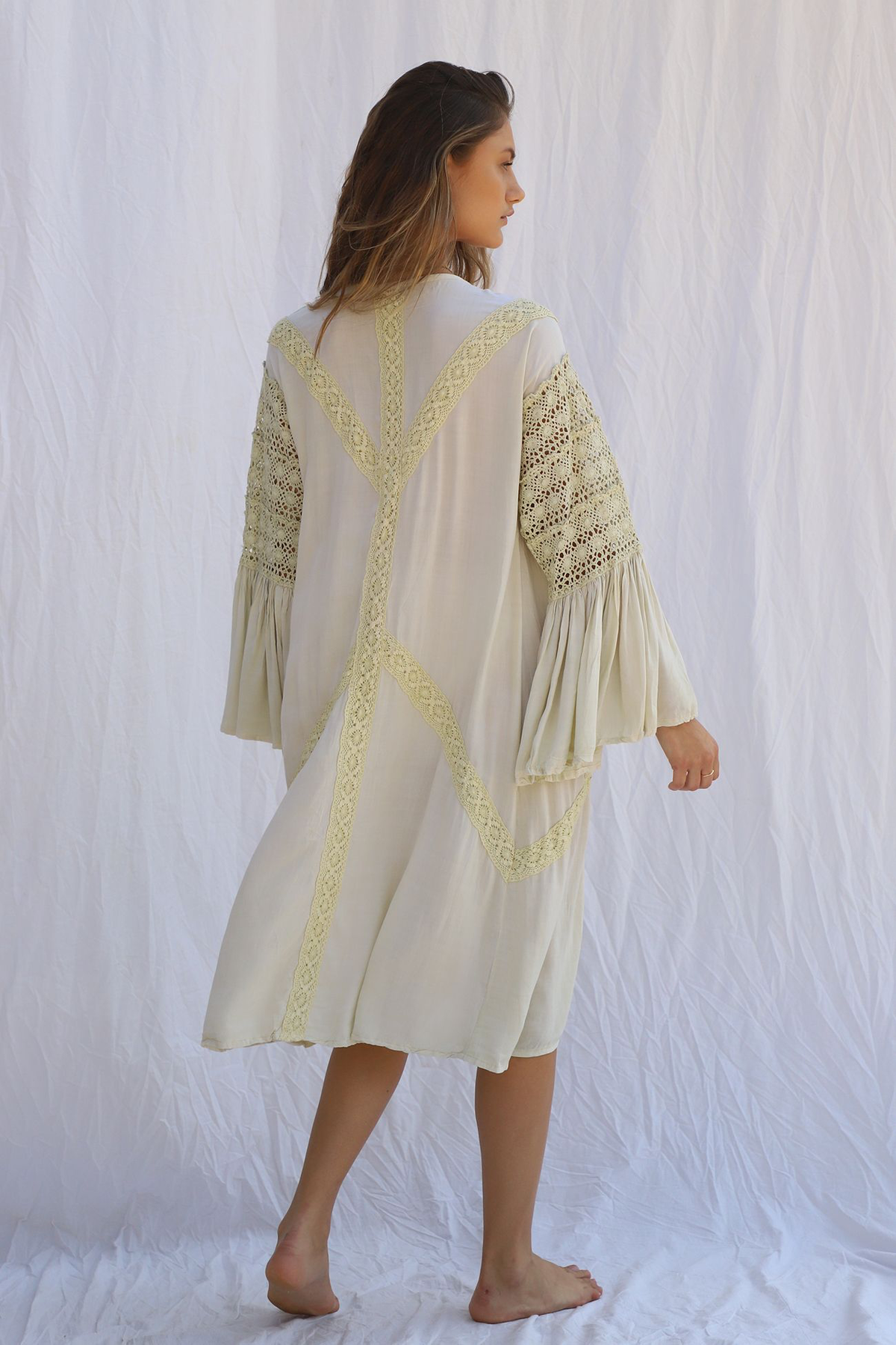 Jen's Pirate Booty Rio Rattlesnake Kimono - Saguaro | Garmentory